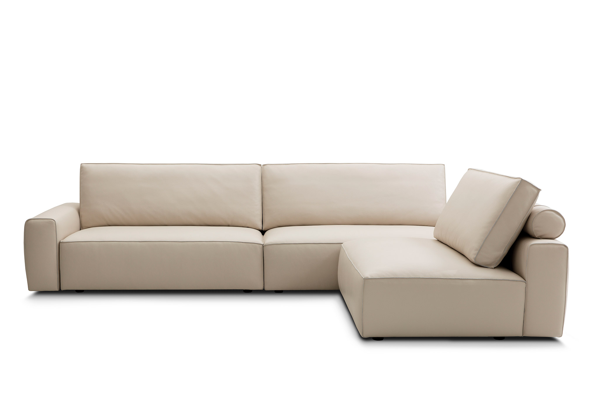 OUTLET | Sofa aus Leder mit Monoblock Struktur - BertO Shop